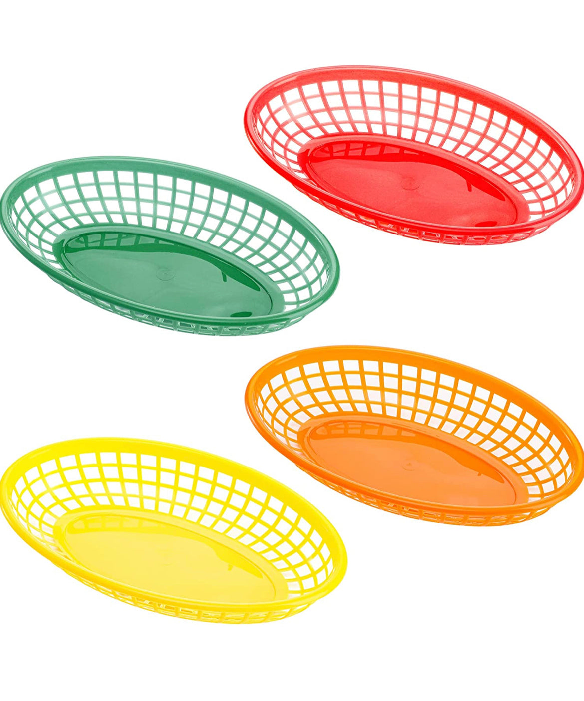 Panier de service alimentaire en plastique Fiesta – Paillettes et Jujube